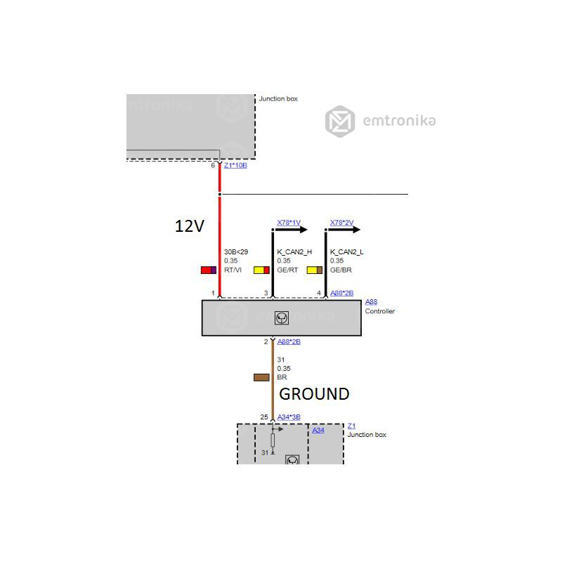 BMW CIC retrofit upgrade kit for E70 E60 E90 monitor video USB cables ...