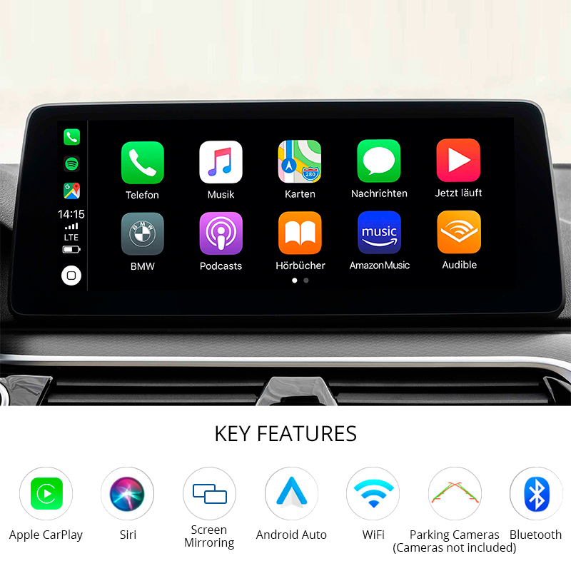 BMW-wireless-Carplay-Android-auto-interface-CIC-CHAMP2-E60-E90-E70-F10 ...